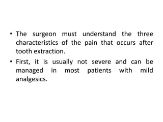 Post op management of oral and maxillofacial surgical patients | PPTX