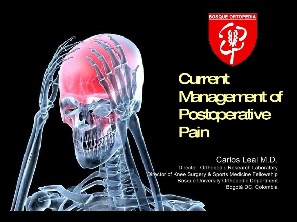 Postoperative Pain Management