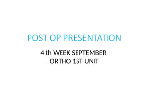 POST OP PPT sep29.pptxndjfjjjjajjsjjfjfjfjdka | PPTX