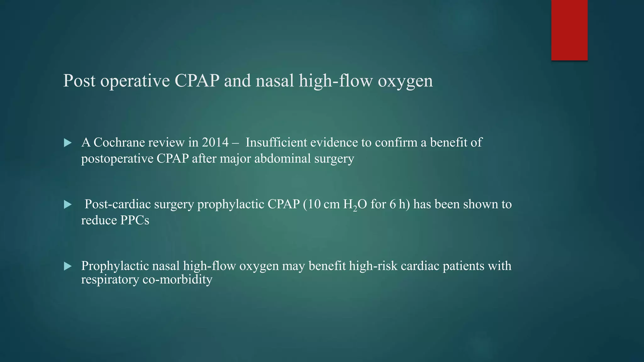 Post op pulmonary complications | PPTX