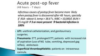 Post op pyrexia | PPTX