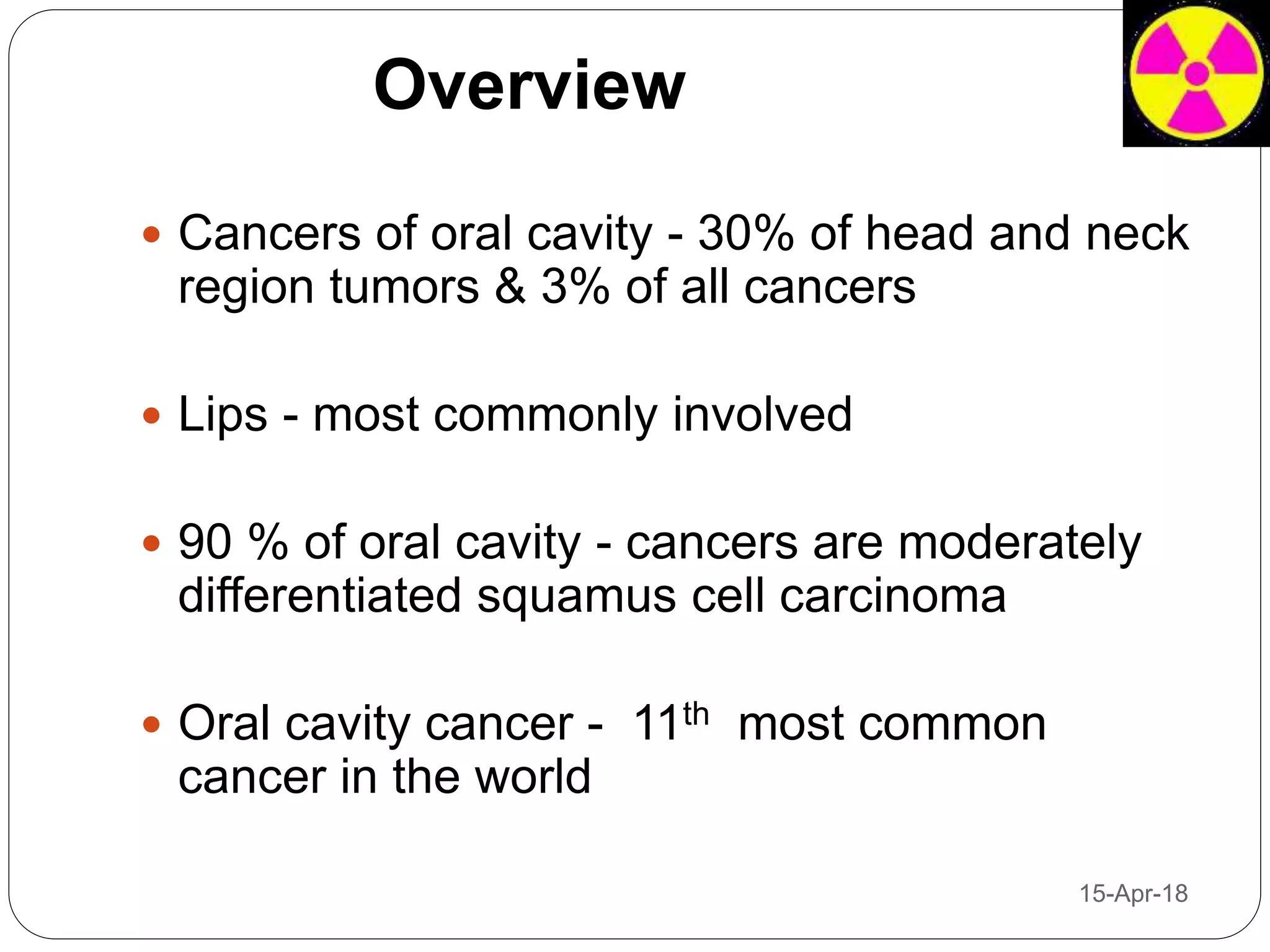 Post op radiotherapy in oral cavity cancers | PPTX