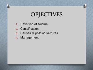 Post op seizure | PPT