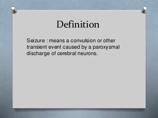 Post op seizure | PPT