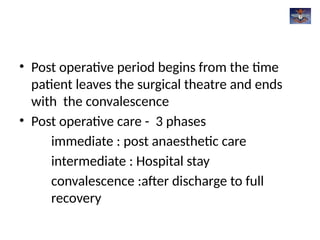 Post op surgical care.pptx of surgical patients after surgery | PPT