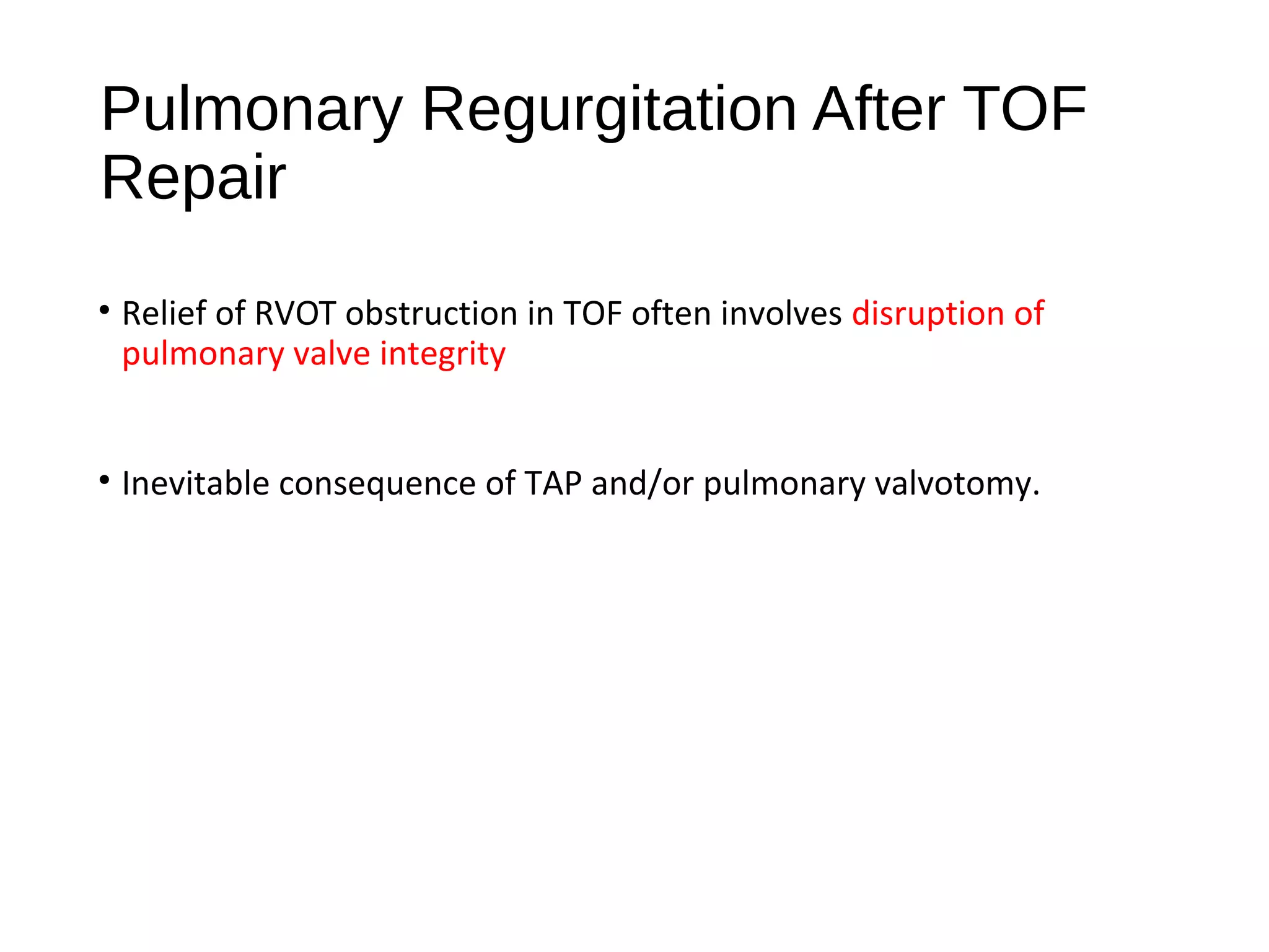 Post op tetrology of fallot (TOF) | PPT