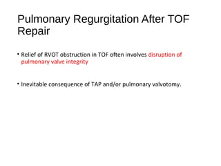 Post op tetrology of fallot (TOF) | PPT