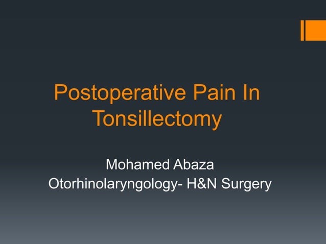 PostopTonsillectomy Pain.pptx
