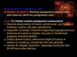 Post Partal Assessment | PPT