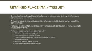Postpartum hemorrhage | PPTX