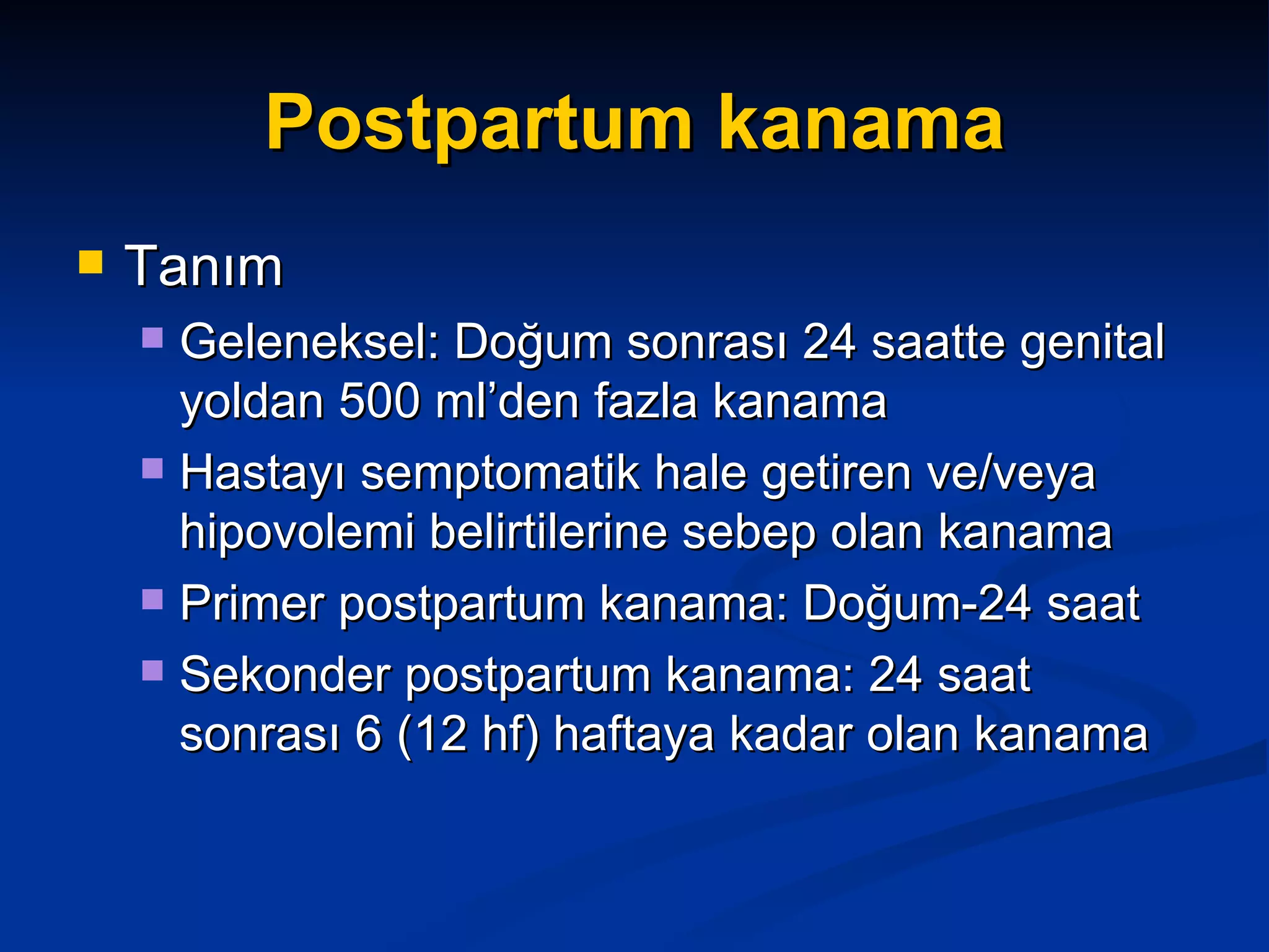 Postpartum Kanama - www.jinekolojivegebelik.com