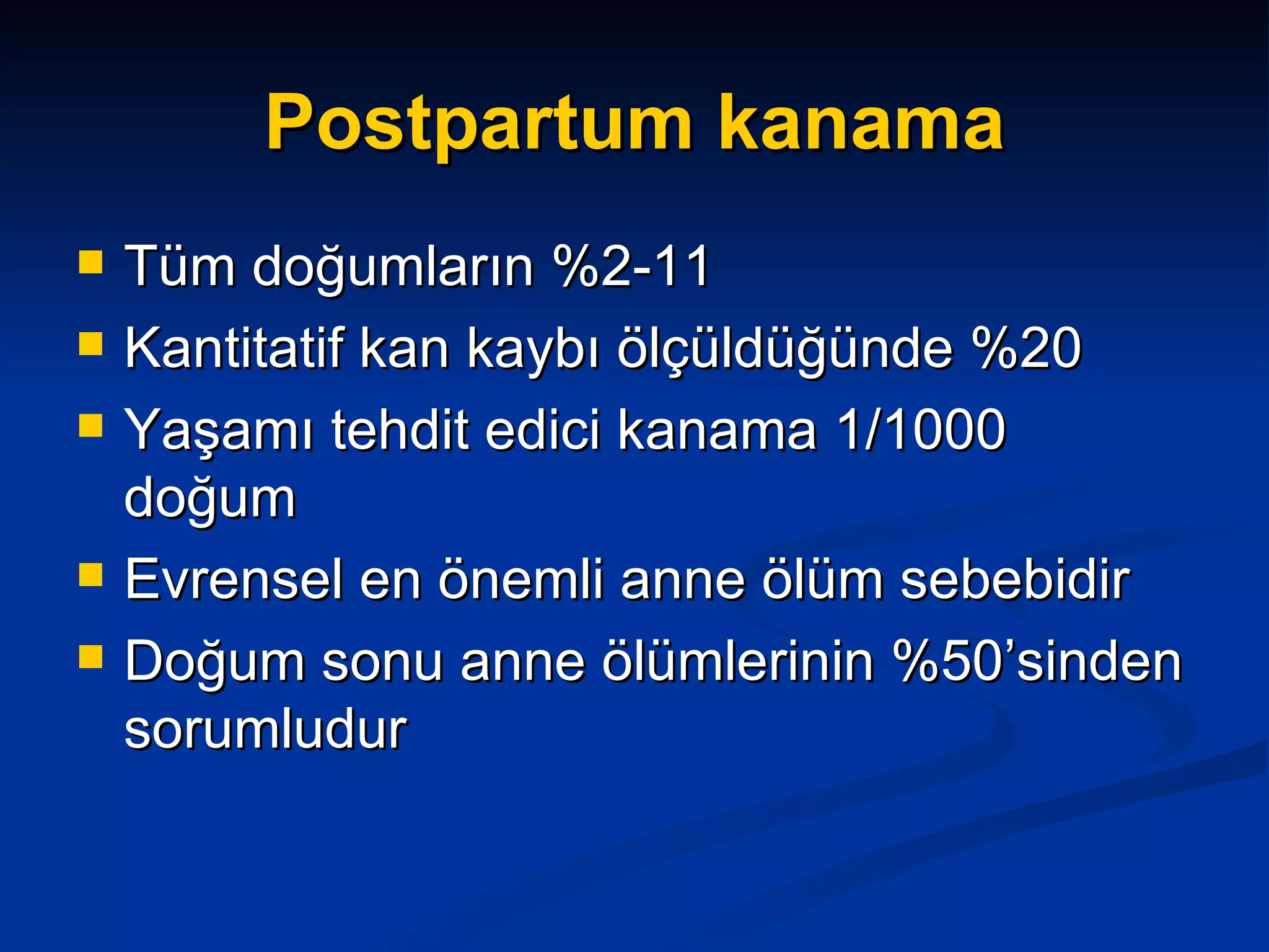 Postpartum Kanama - www.jinekolojivegebelik.com