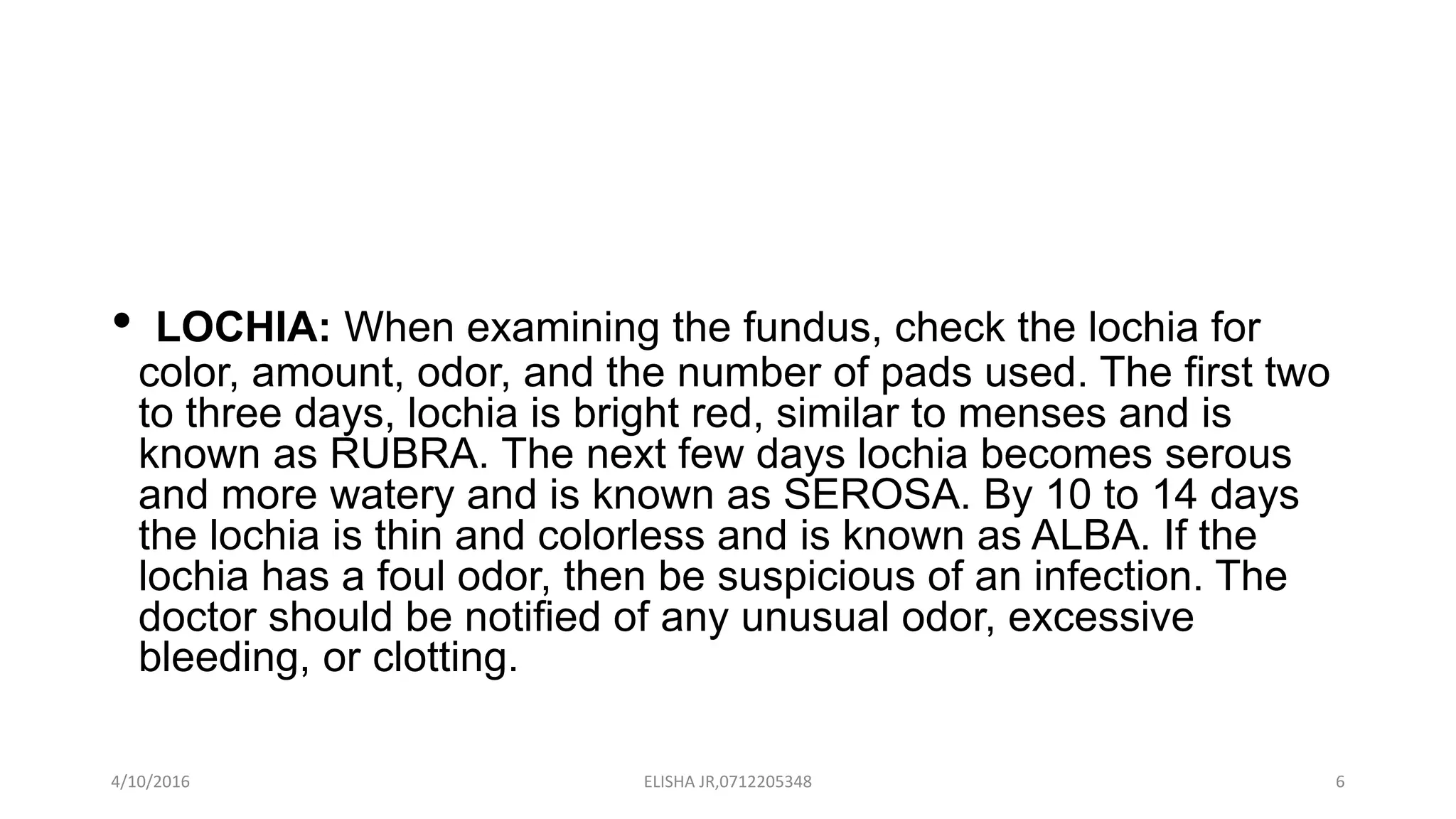 Postpartum assessment 1 | PDF