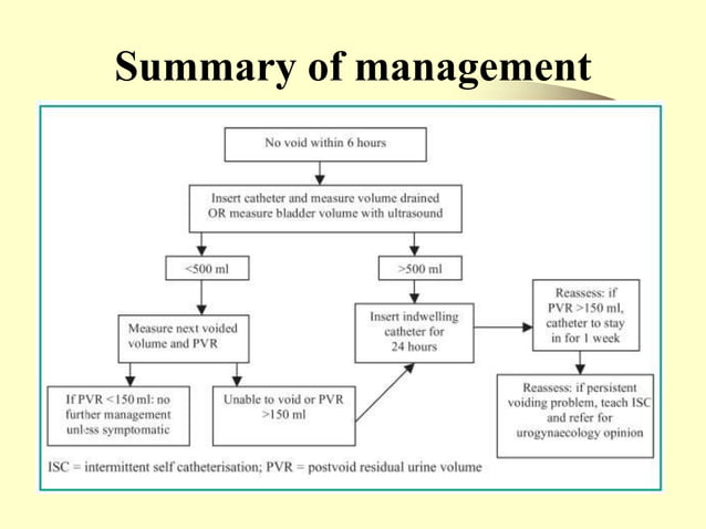 Postpartum bladder dysfunction& urinary retention | PPTX | Pregnancy ...