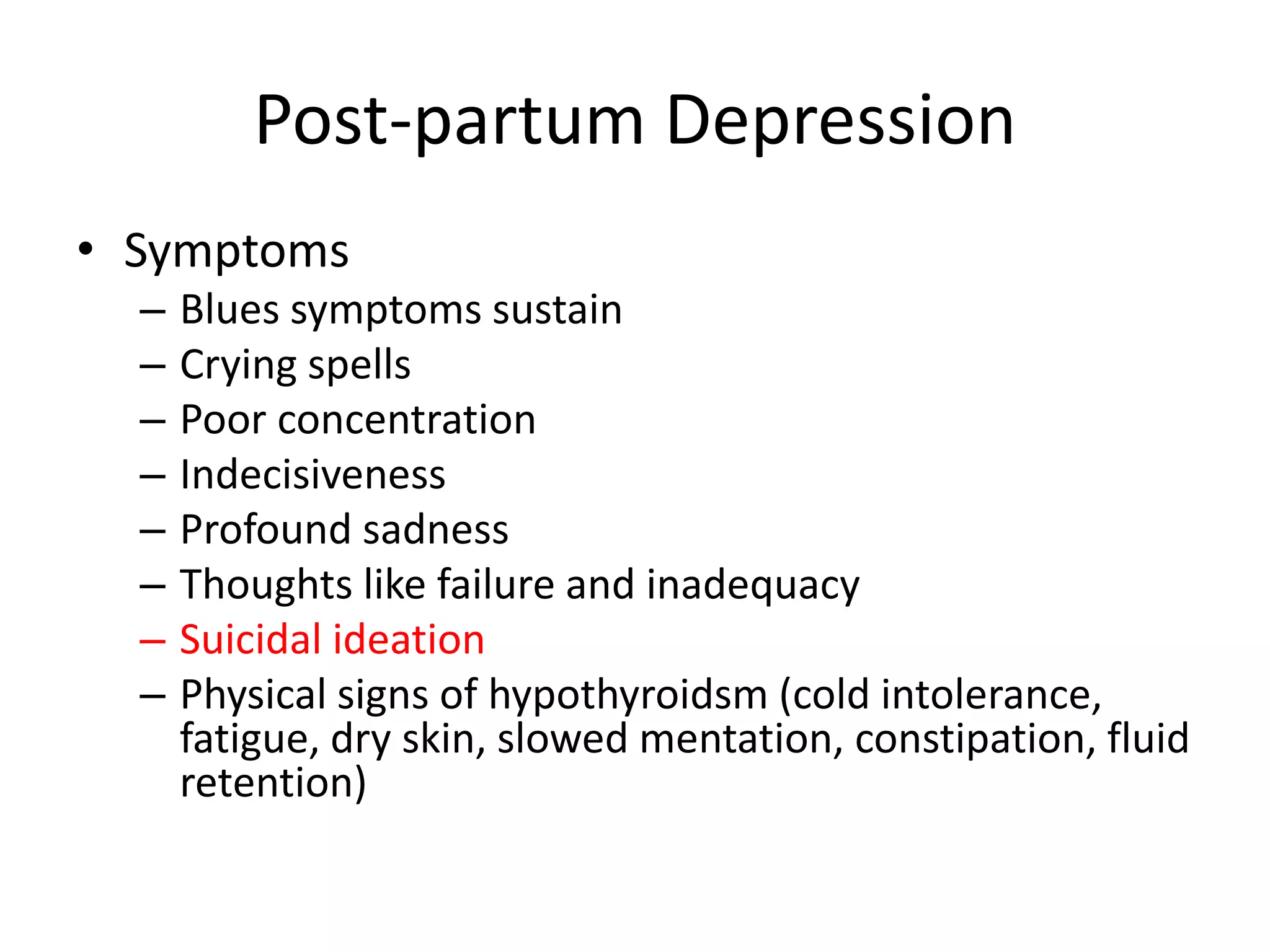 Postpartum blues by Dr.V.B.Kasyapa.J (MD) | PPTX