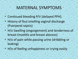 POST PARTUM CARE AND PUERPERAL SEPSIS.pptx