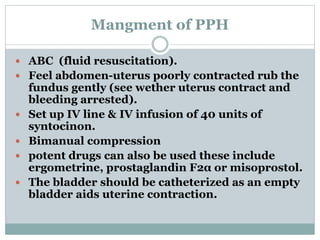 postpartum collapse | PPTX