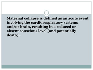 postpartum collapse | PPTX