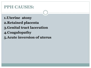 postpartum collapse | PPTX