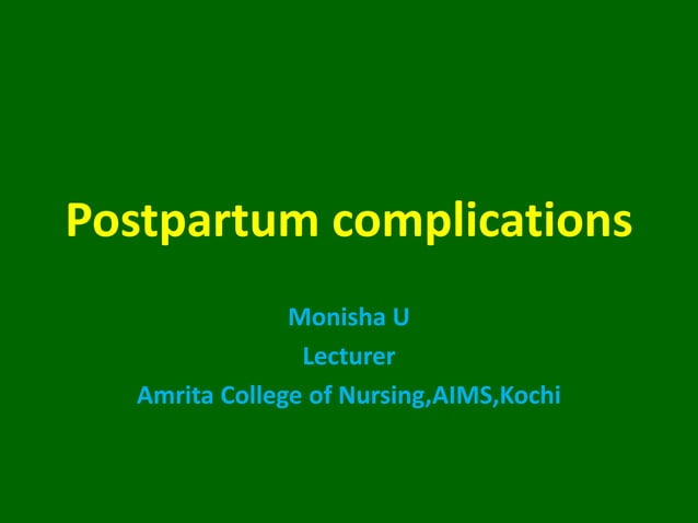 Postpartum complications.ppt