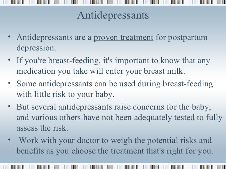 Postpartum Depression Treatment