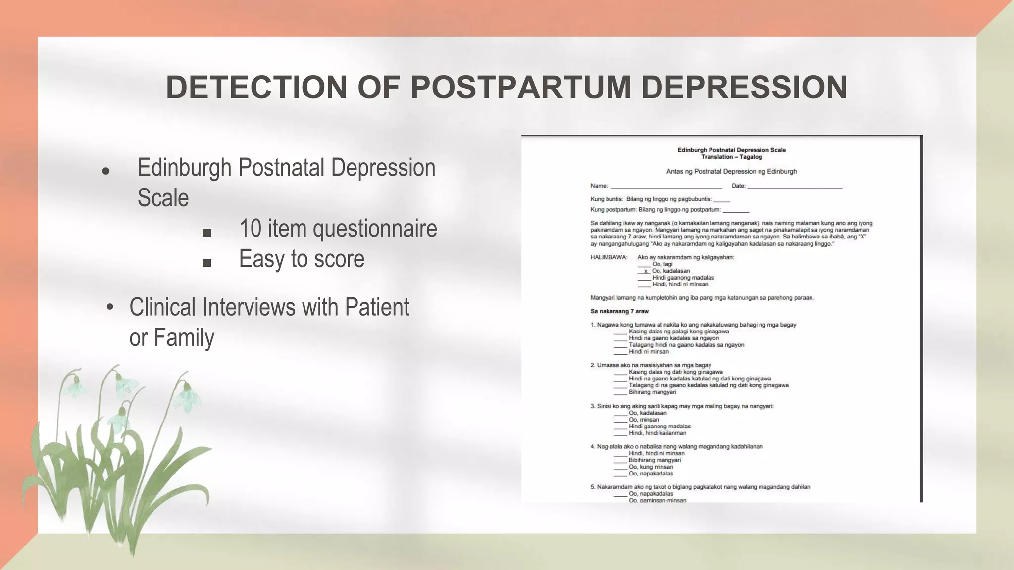 POSTPARTUM DEPRESSION | PPTX