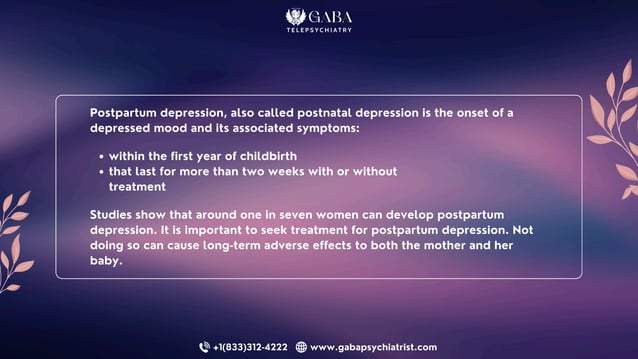 Postpartum Depression Symptoms - Understanding, Risks, and Treatment ...
