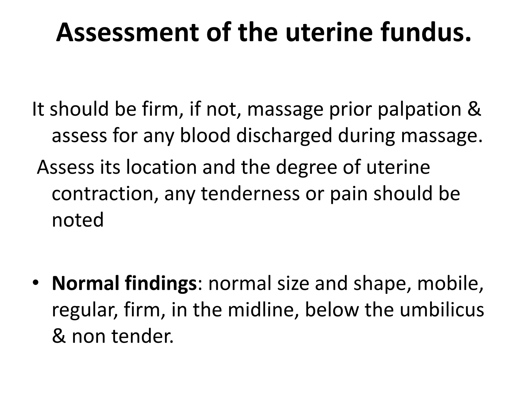 Postpartum examination | PPTX