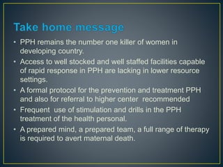 Post partum haemorrhage | PPTX