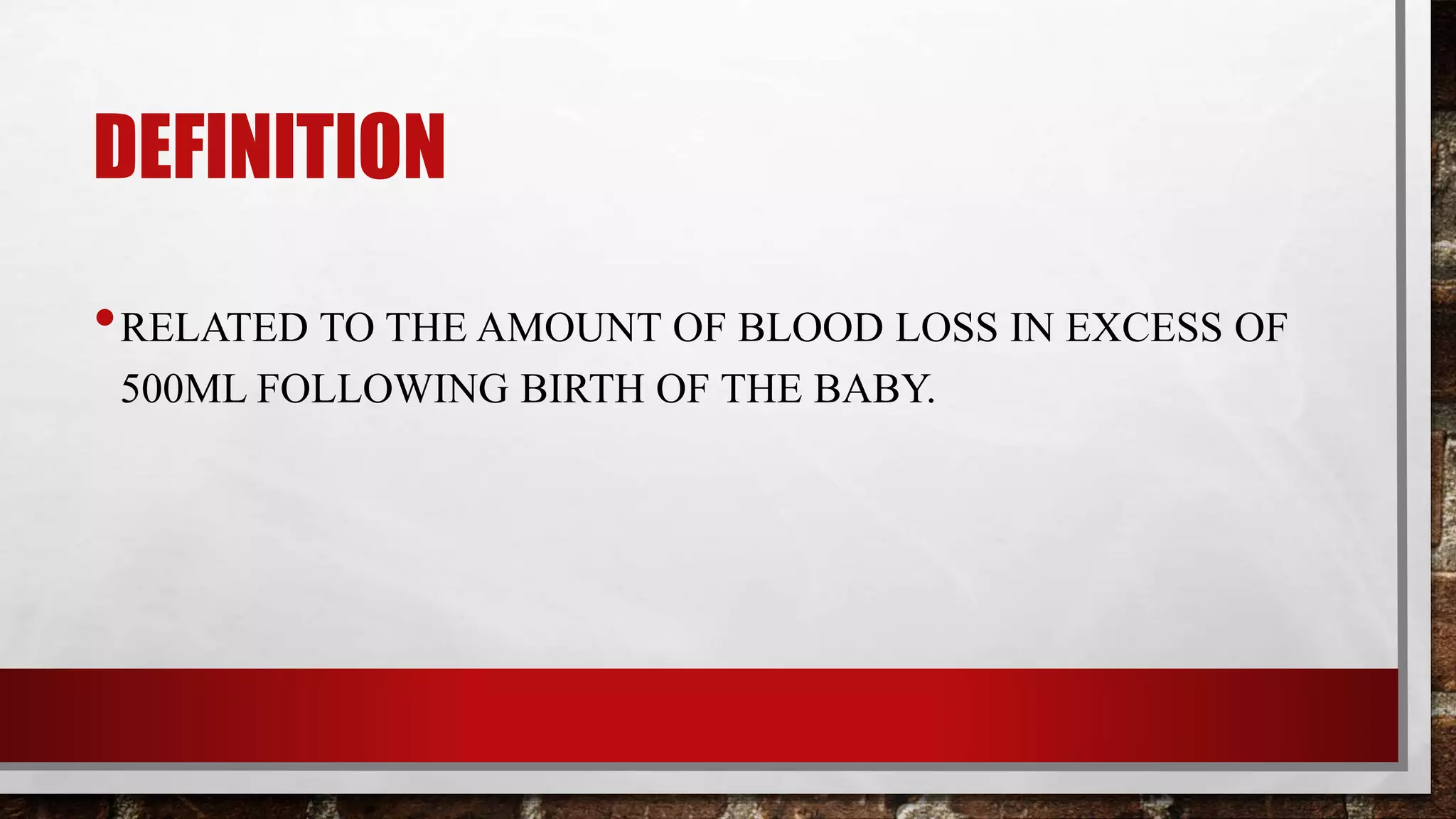 Post partum haemorrhage | PPT | Free Download