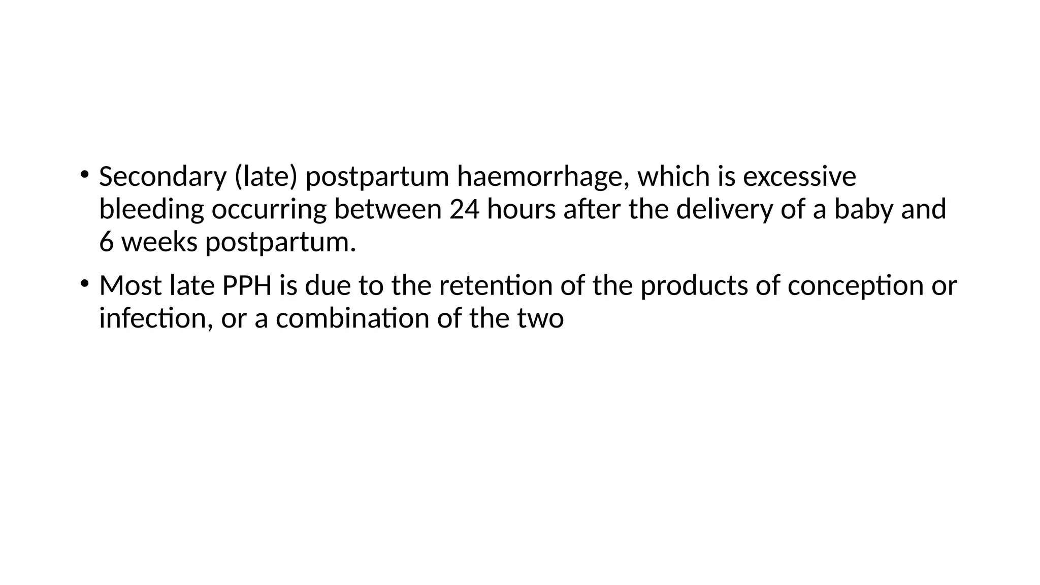 Postpartum haemorrhage for medical stuents | PPTX