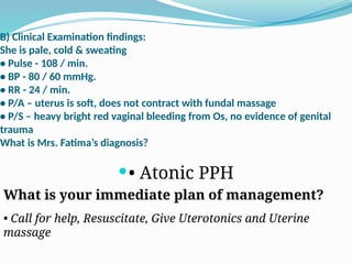 Post Partum Haemorrhage and Shock.pptx.hddd