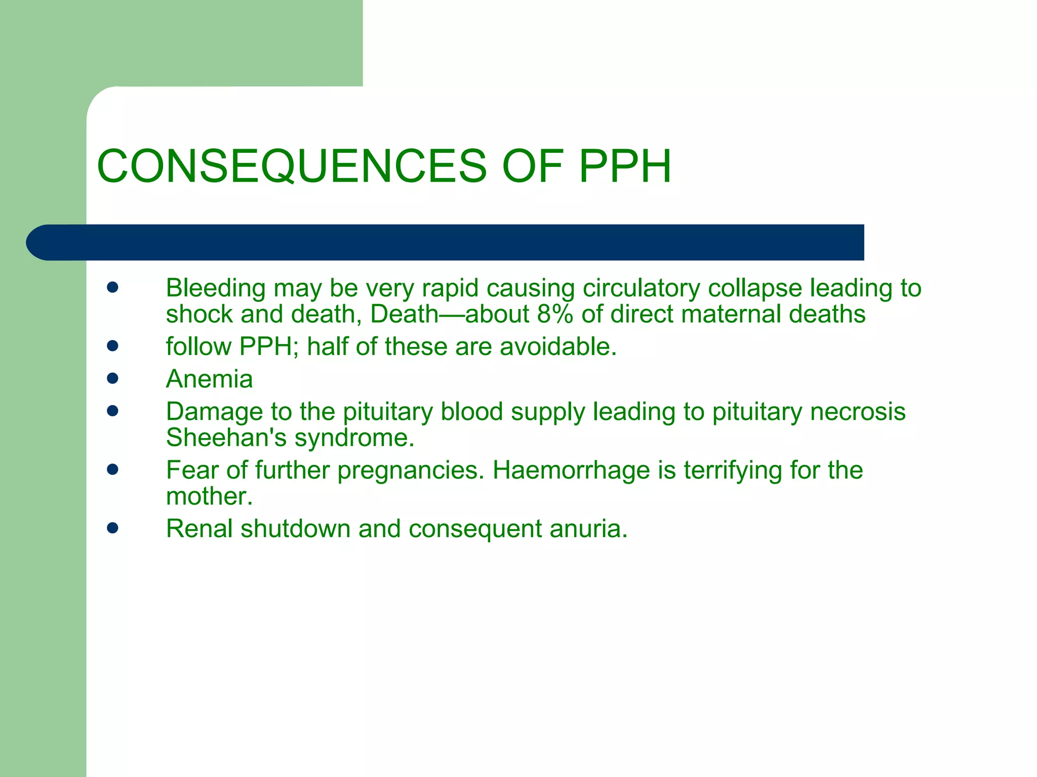 Postpartum haemorrhage | PPT