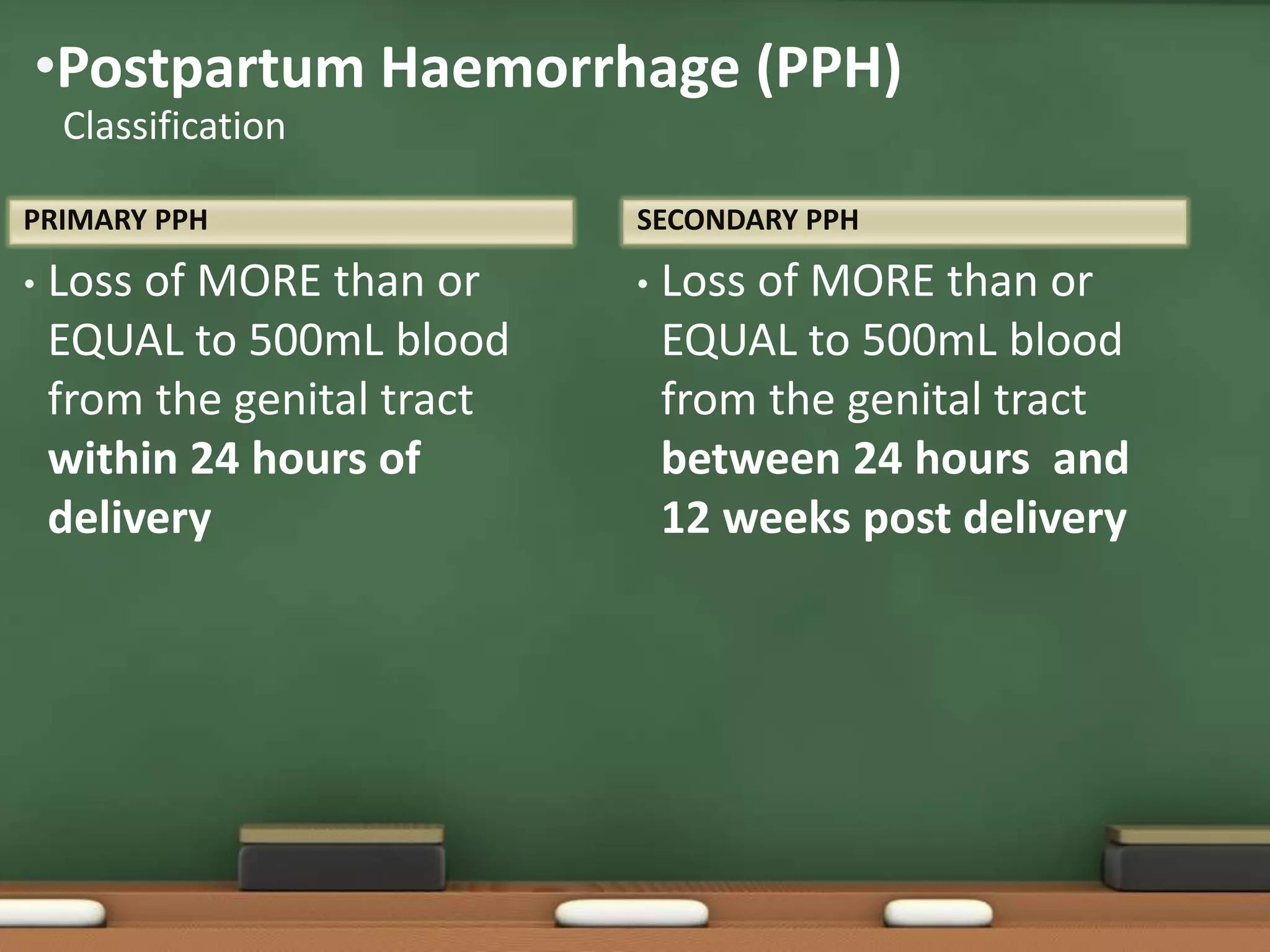 Postpartum haemorrhage (pph) | PPTX
