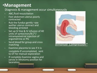 Postpartum haemorrhage (pph) | PPTX