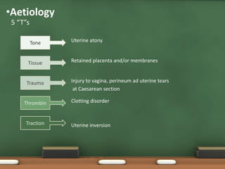 Postpartum haemorrhage (pph) | PPTX