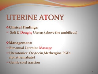 Post partum hemorrhage | PPTX