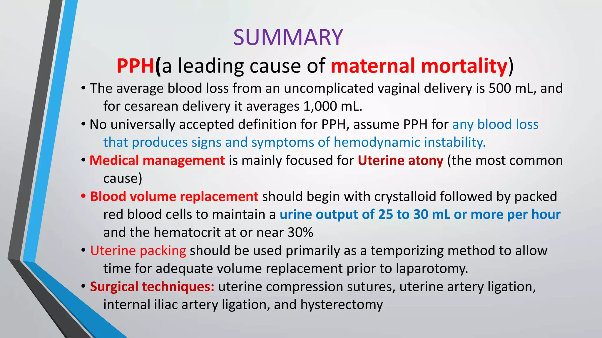 Postpartum hemorrhage | PPT