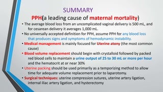 Postpartum hemorrhage | PPT