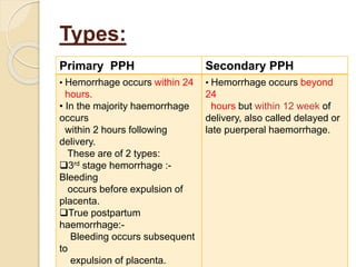 post partum hemorrhage.pptx | Pregnancy | Reproductive Health
