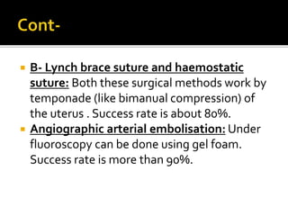 Post partum hemorrhage obs and gyne | PPTX