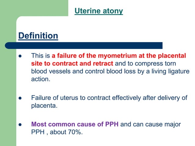 Post Partum Hemorrhage (PPH).ppt | Pregnancy | Reproductive Health