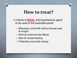 Postpartum hypertension | PPTX