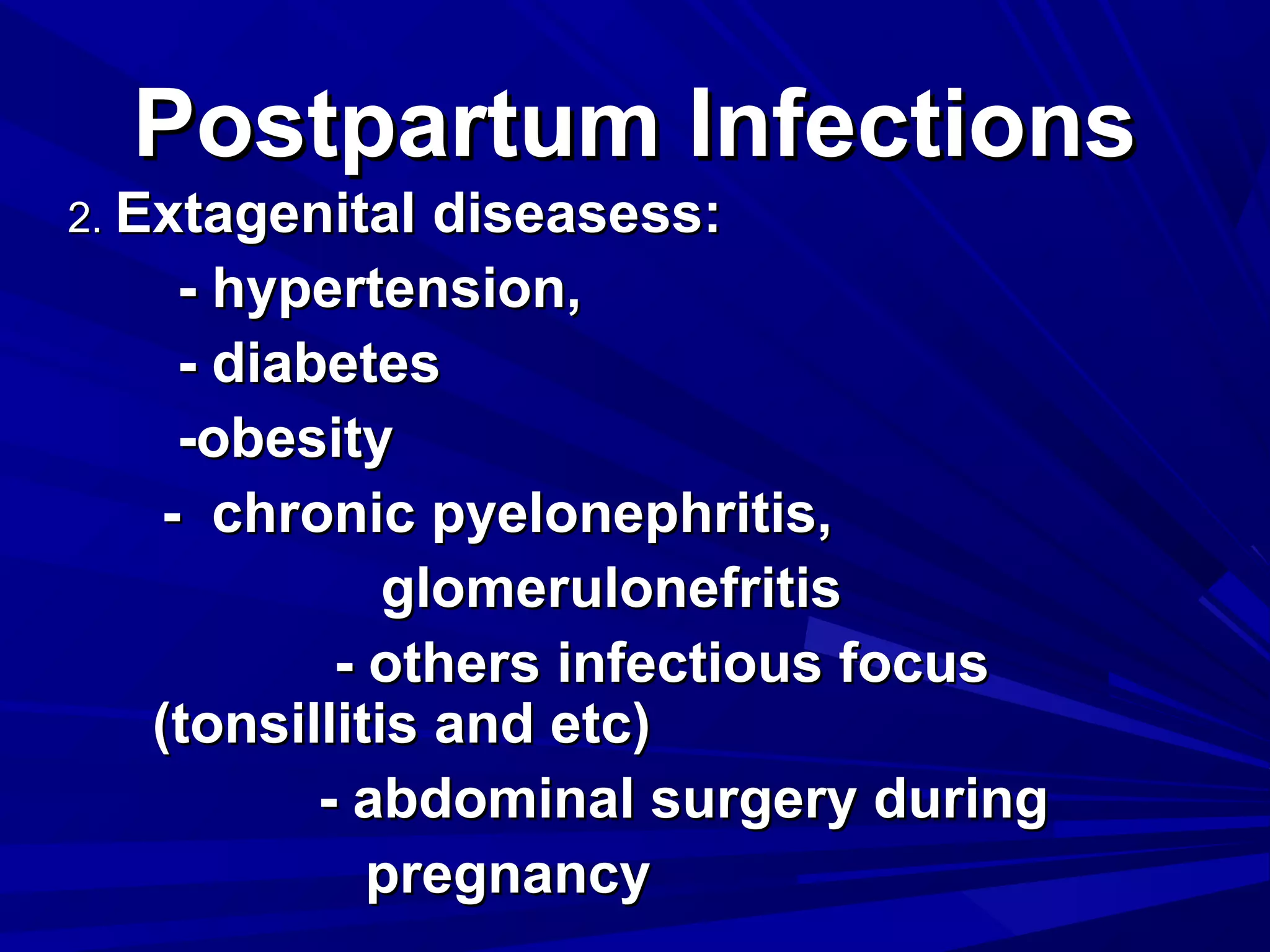 Postpartum Infections | PPT