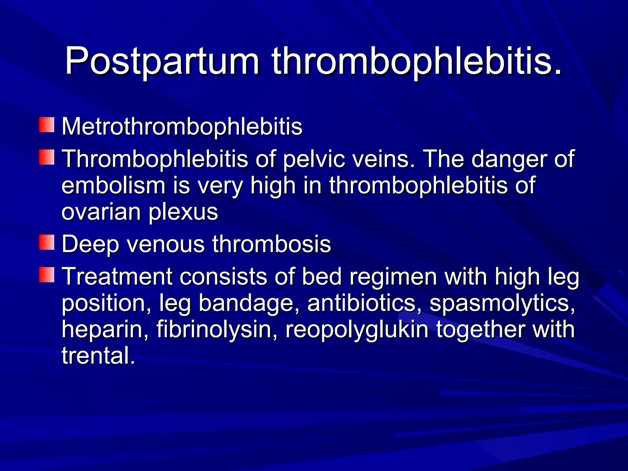 Postpartum Infections | PPT