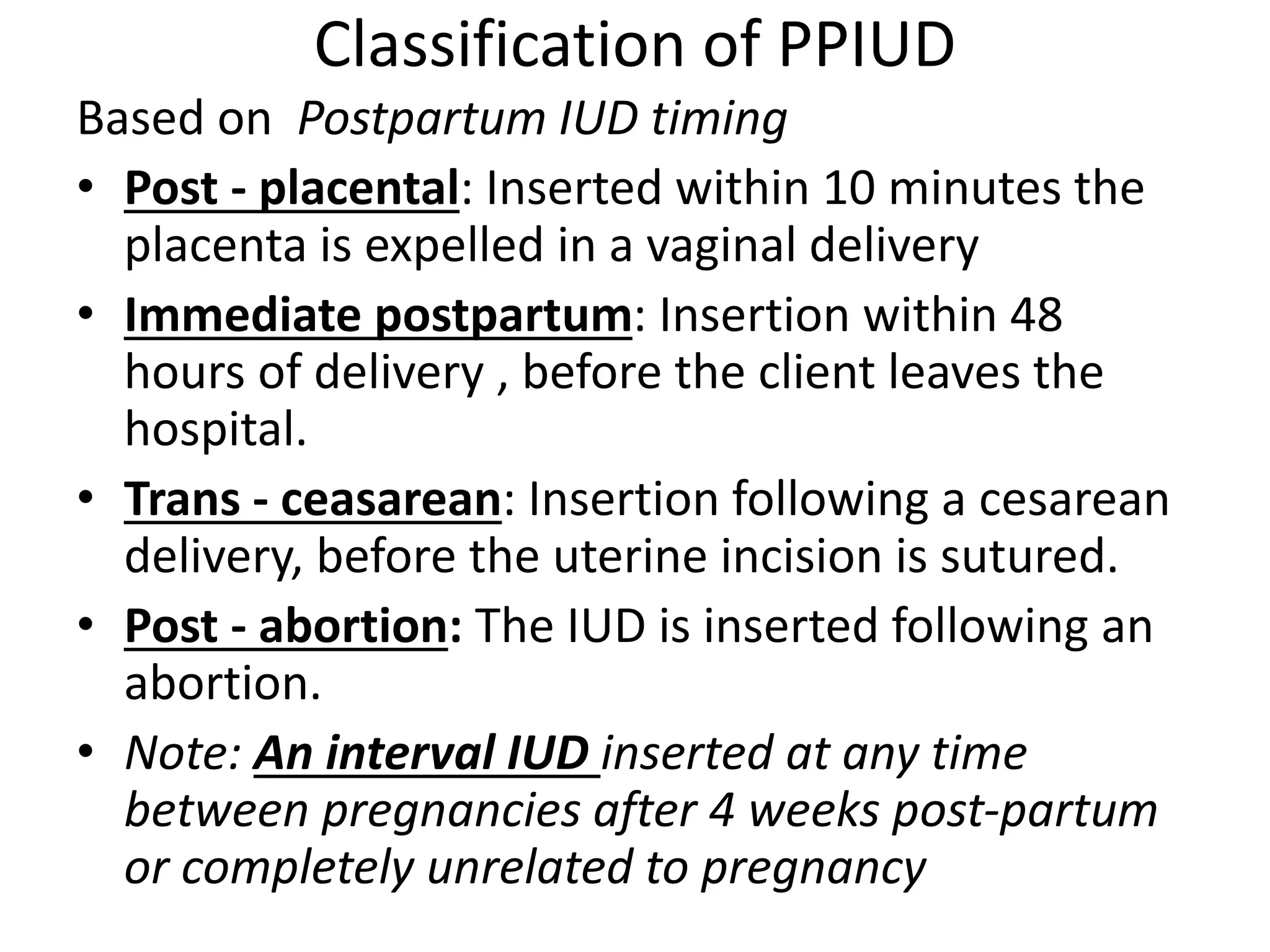 Post partum iud insertion | PPTX