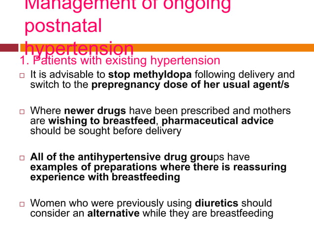 Postpartum management of hypertensive disorders in pregnancy | PPTX