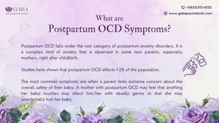 Understanding Postpartum OCD Symptoms - From Causes to Treatments | PDF