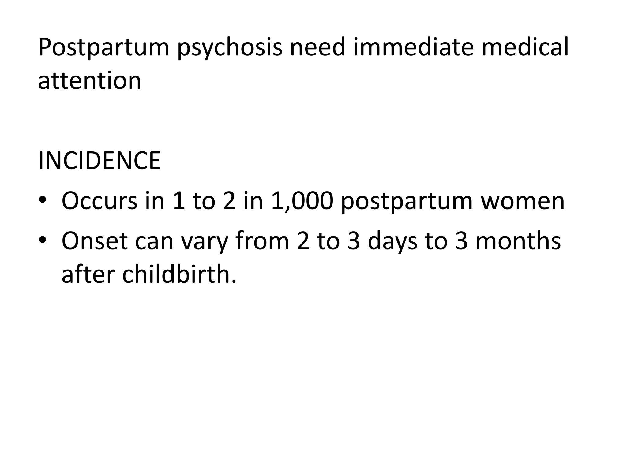 Postpartum psychiatric disorder | PPTX
