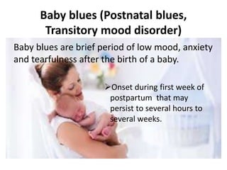 Postpartum psychiatric disorder | PPTX